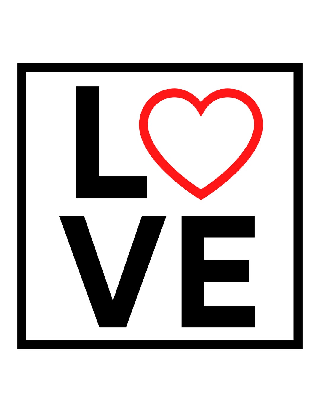 Love SVG - Etsy