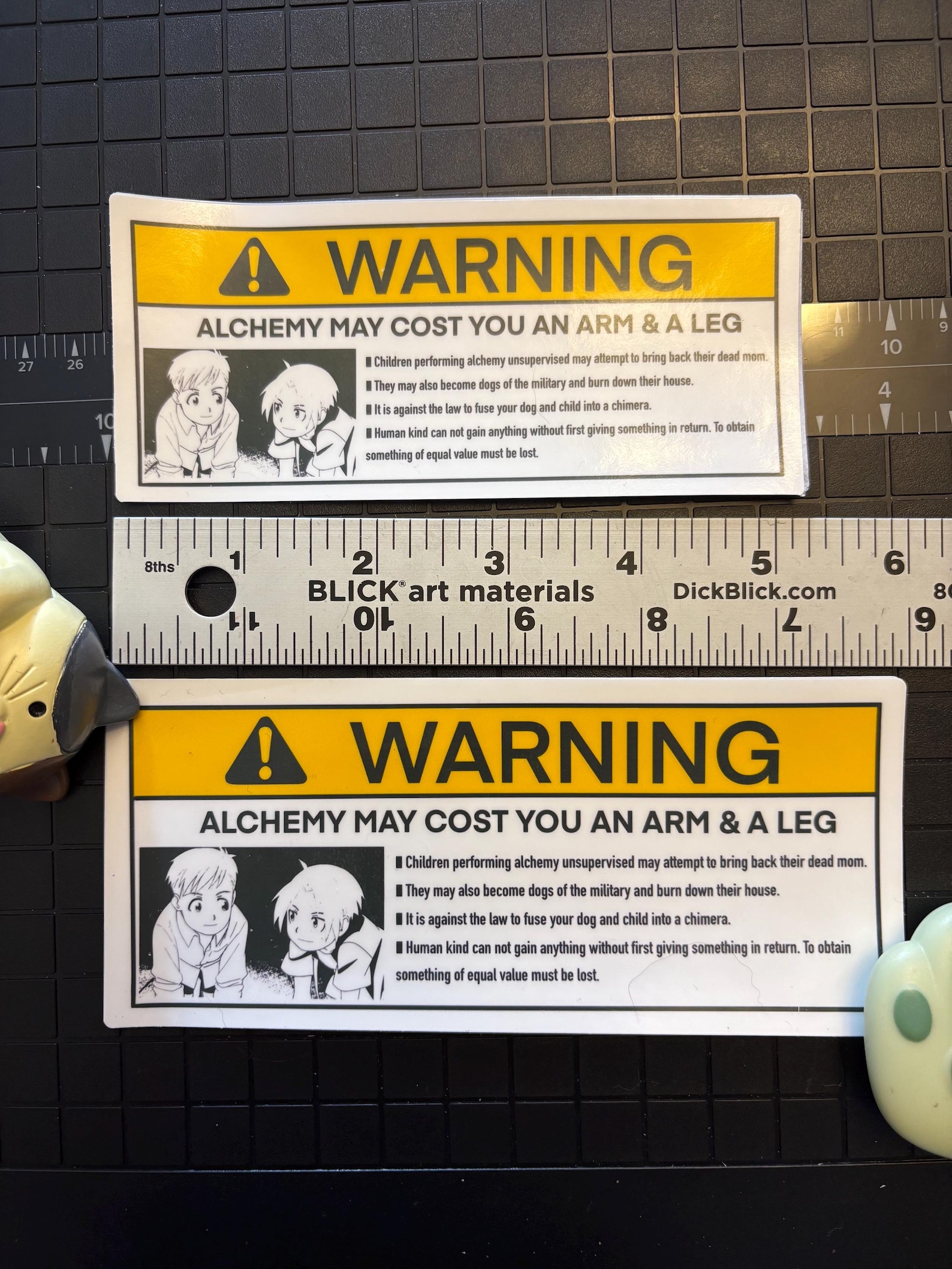 FMA Alchemist Brothers Warning Sticker | Anime Parody Decal | FMA ...