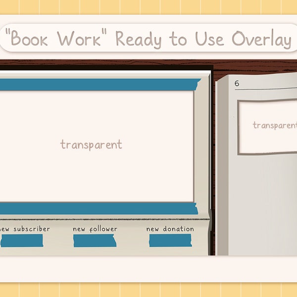 Stream Overlay Notebook - Etsy