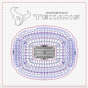Laser Digital Cut File - Texans Stadium - NRG Football Field - Digital ...