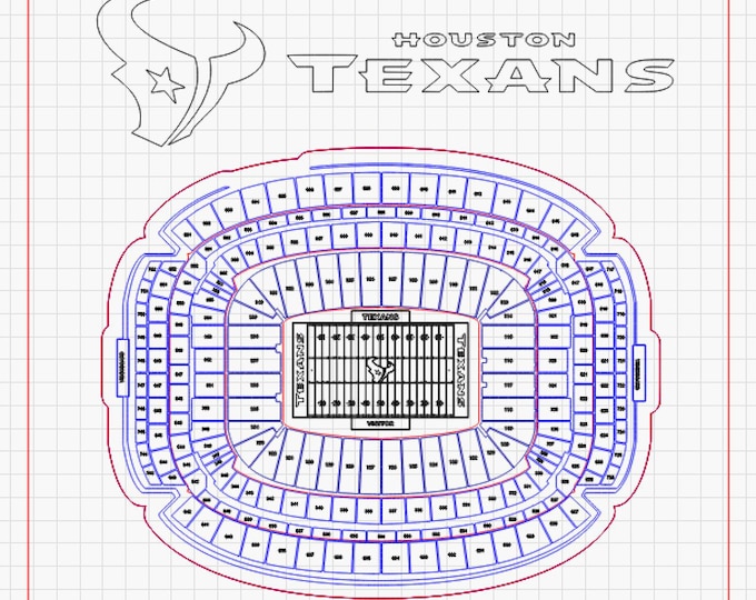 Laser Digital Cut File - Texans Stadium - NRG Football Field - Digital ...