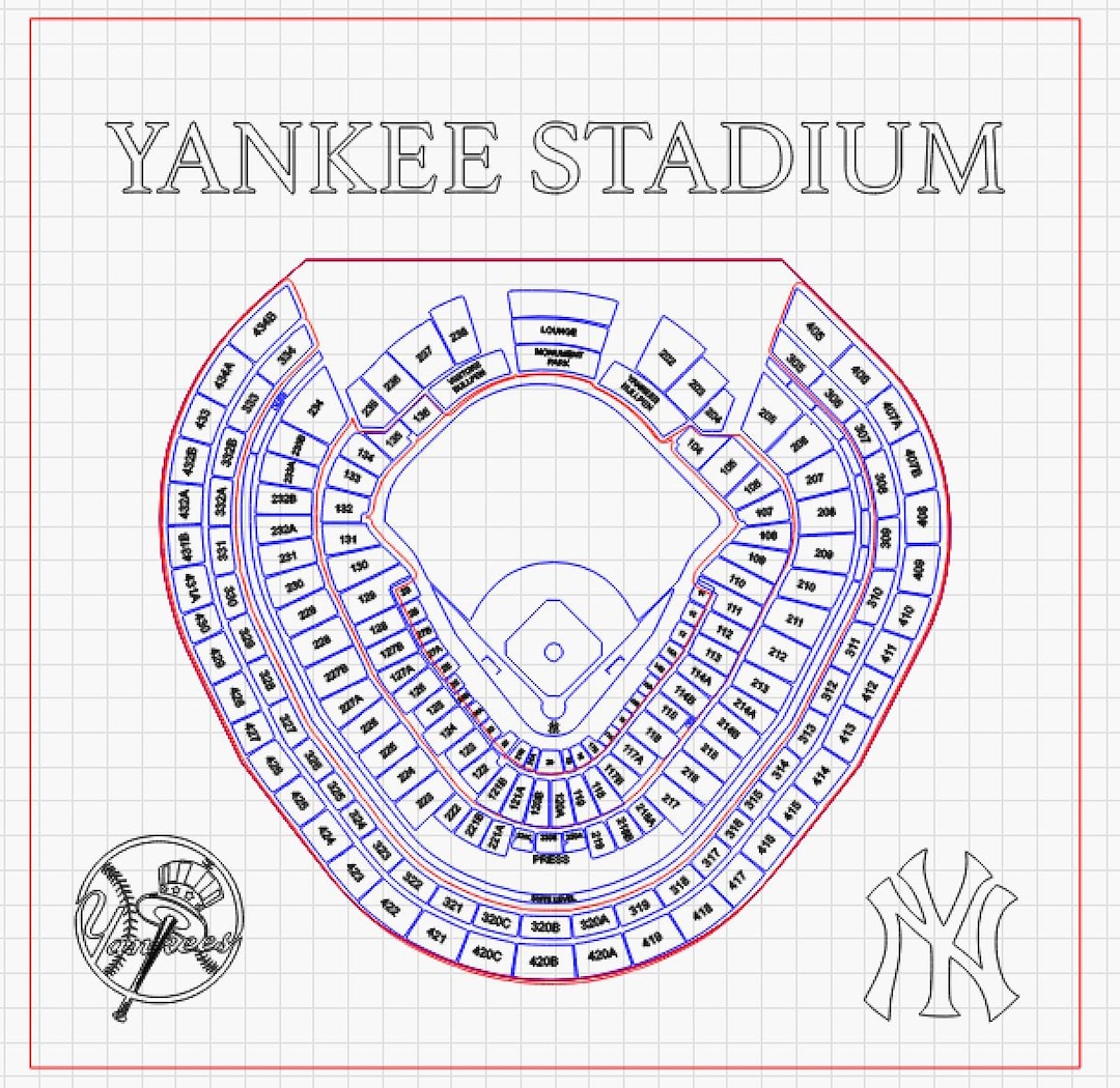 Laser Digital Cut File - Yankee Stadium - Yankees - Digital Files ...