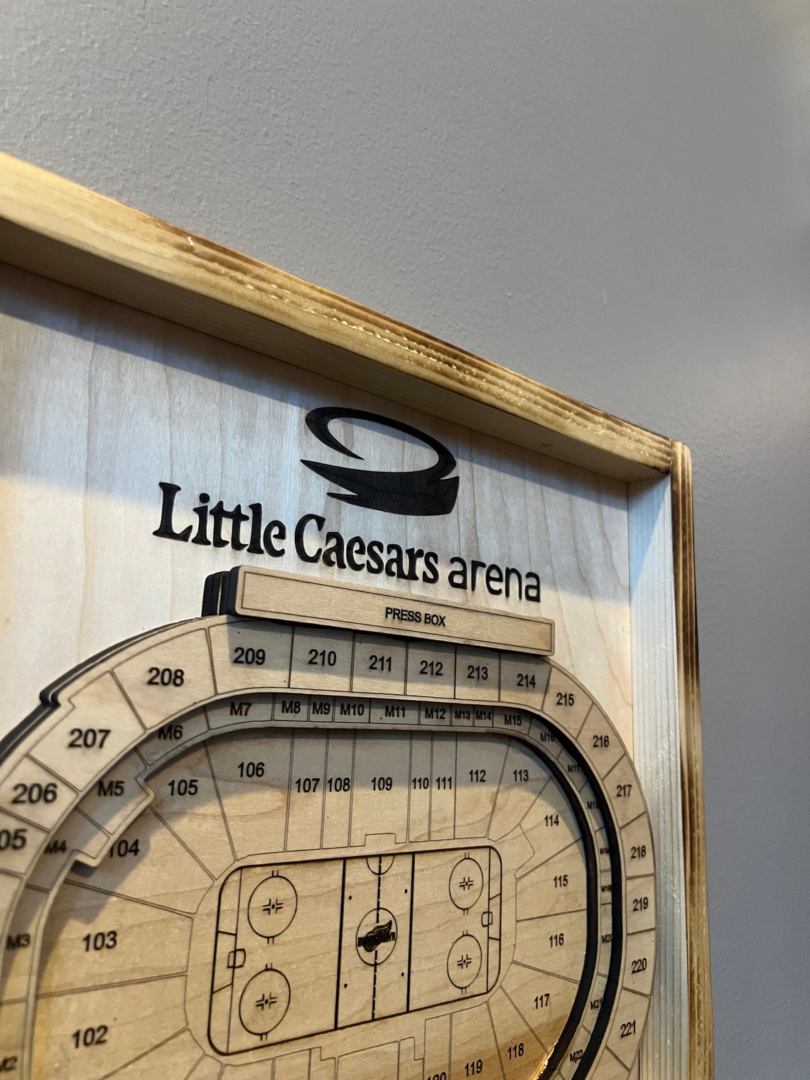 Laser Digital Cut File - Detroit Hockey Arena - Digital Files Included ...