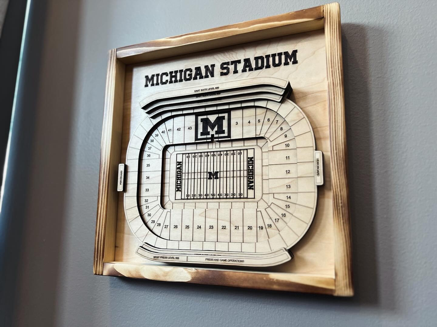 Laser Digital Cut File - Michigan Stadium - Digital Files Included - Digital File Only - Etsy