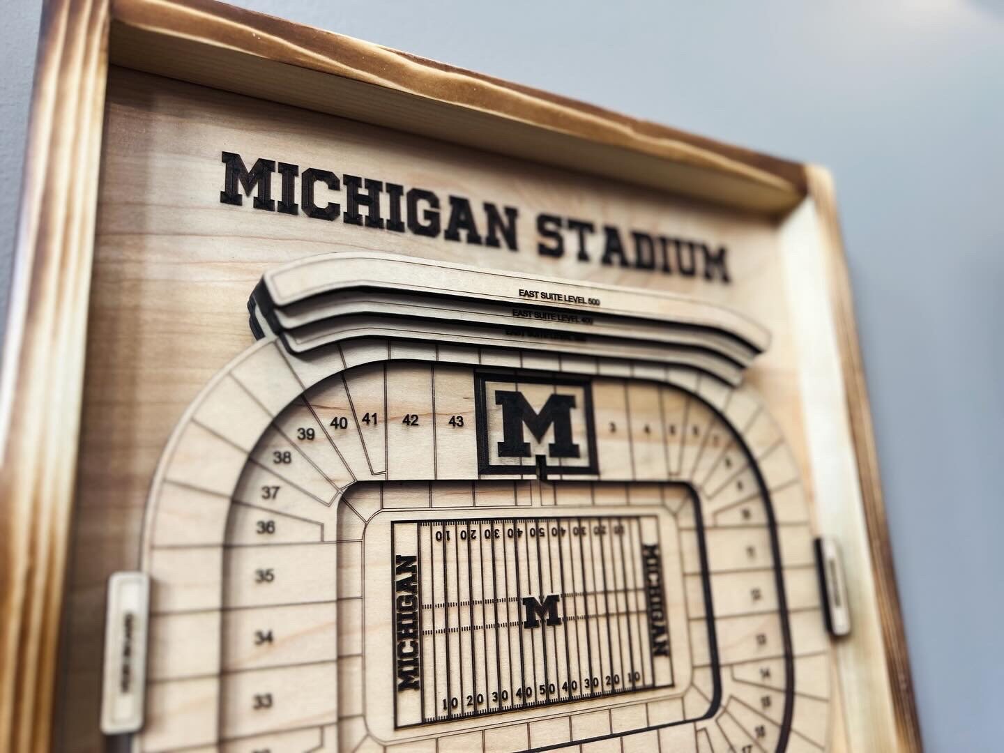 Laser Digital Cut File - Michigan Stadium - Digital Files Included ...