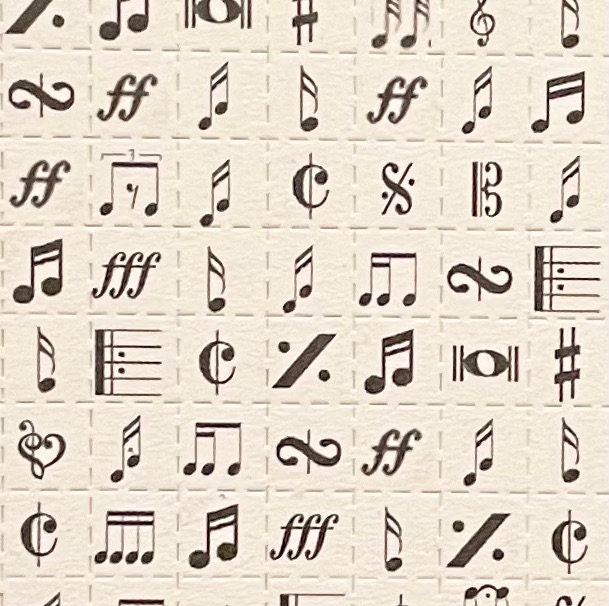 Music Notes , Blotter Art by Brian Cox - Etsy