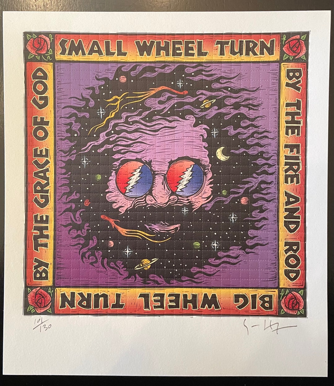 Jerry Garcia - Blotter Art by Gary Houston - Etsy