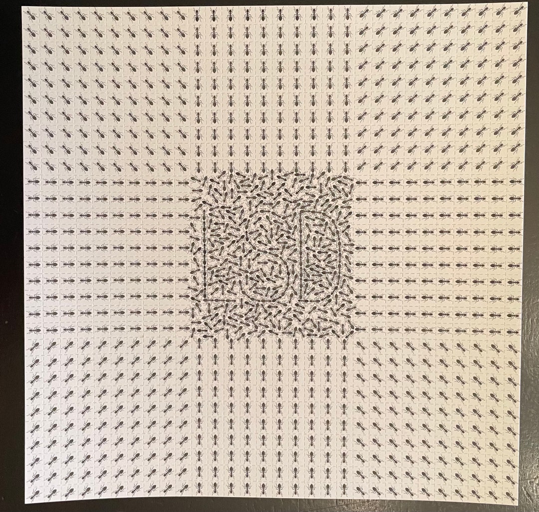 Ant Acid , Blotter Art by Brian Cox - Etsy