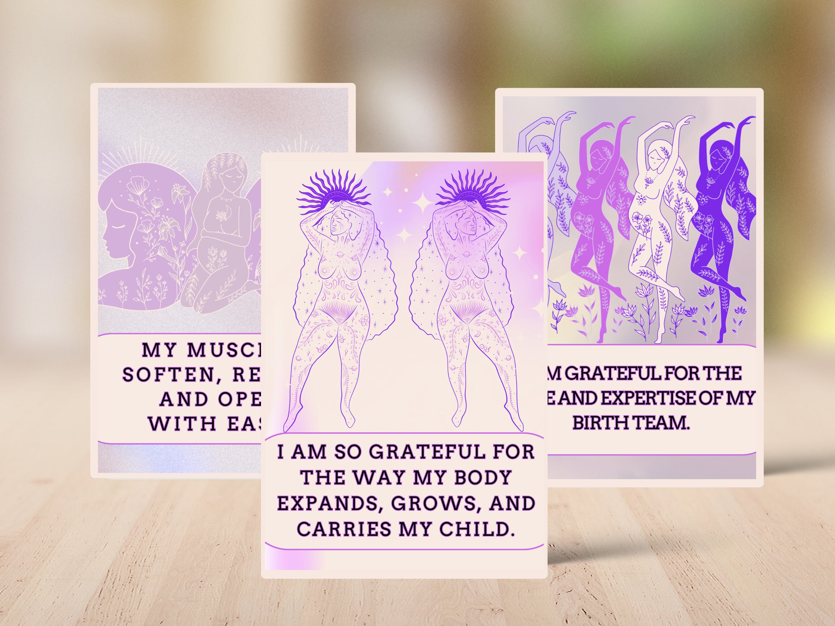 Empowering Affirmation Cards for Pregnancy and Labor | Pregnancy Gift ...