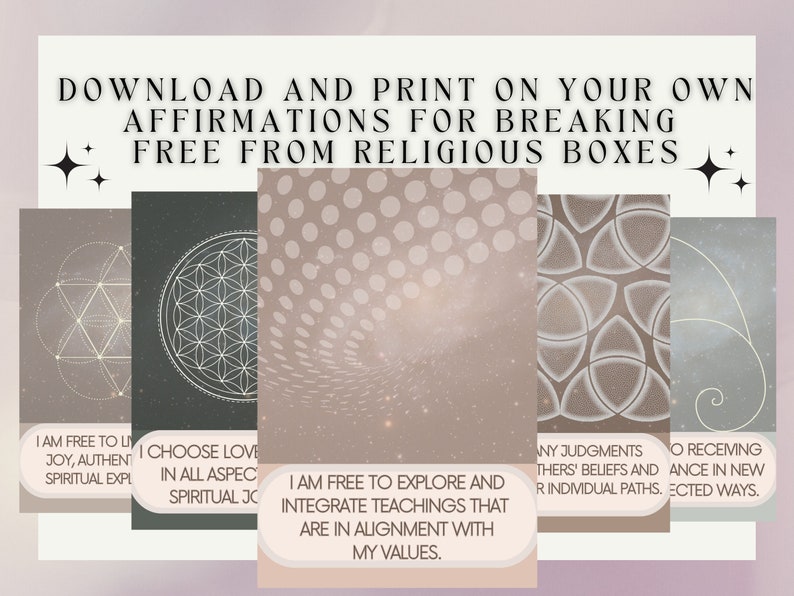 Healing Affirmation Cards to Embrace Spiritual Freedom & Overcome ...
