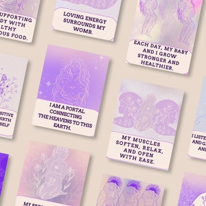 Empowering Affirmation Cards for Pregnancy and Labor | Pregnancy Gift ...