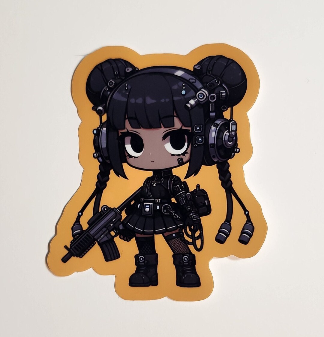 Cyberpunk Chibi Stickers - Etsy