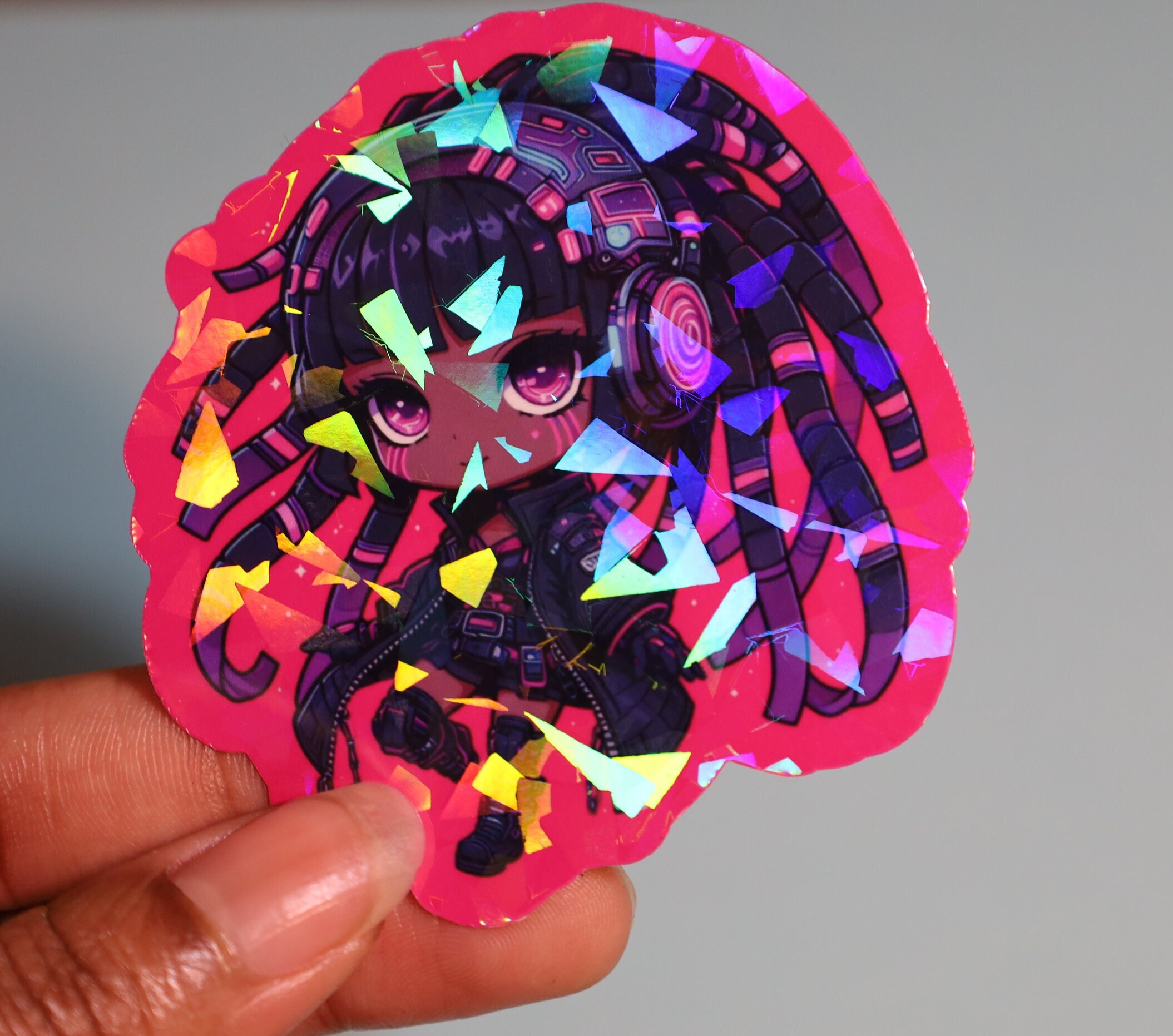 Cyberpunk Chibi Stickers - Etsy