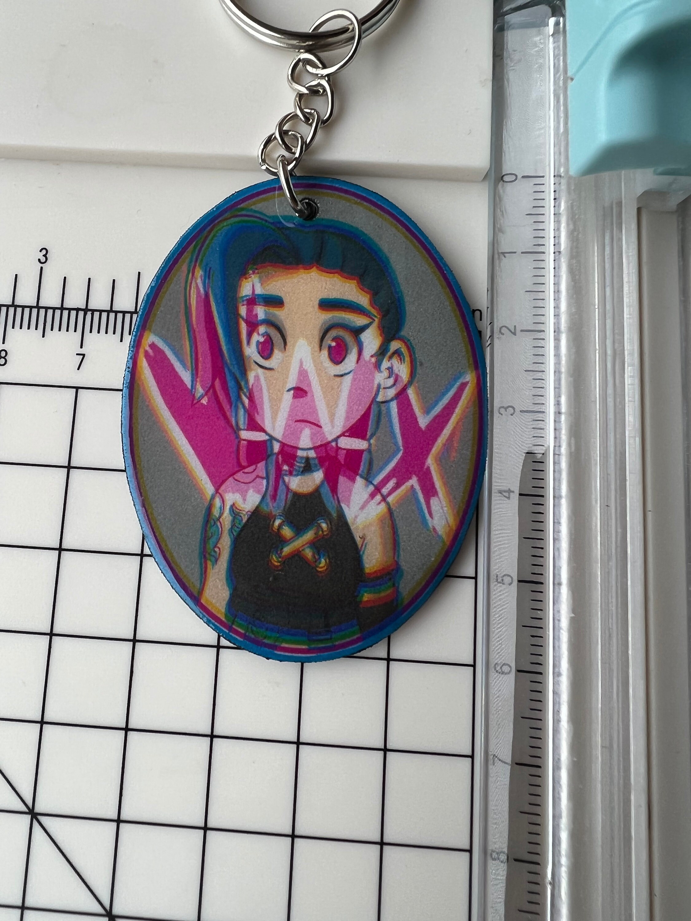 Arcane Jinx Keychain league of Legends - Etsy