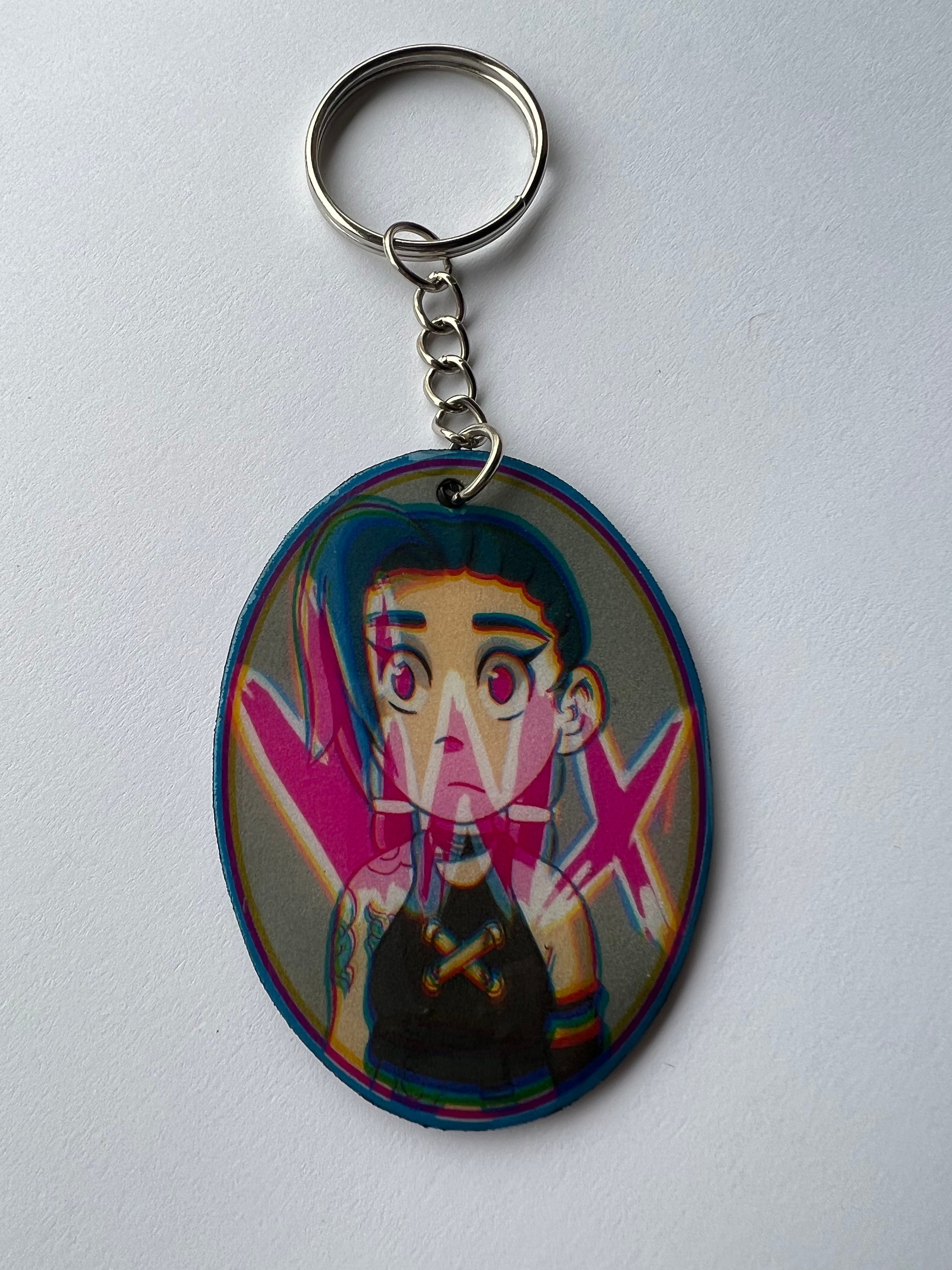 Arcane Jinx Keychain league of Legends - Etsy