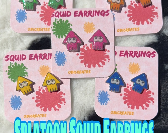 Splatoon Squid Earrings - Etsy