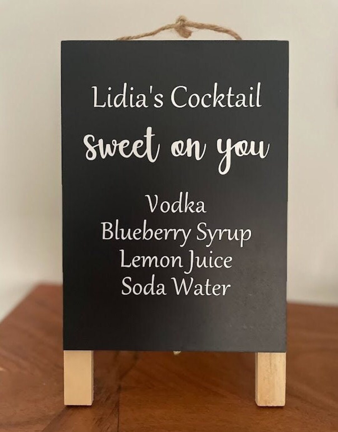 Custom DIY Signature Cocktail Menu, Signature Cocktail, Cocktail Sign ...