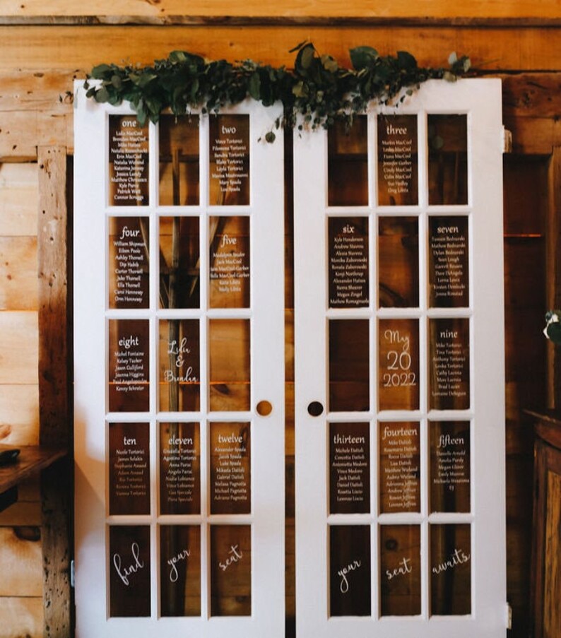 Custom DIY Seating Chart, Seating Chart, DIY Seating Chart, Wedding ...