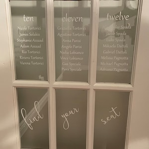 Custom DIY Seating Chart, Seating Chart, DIY Seating Chart, Wedding ...