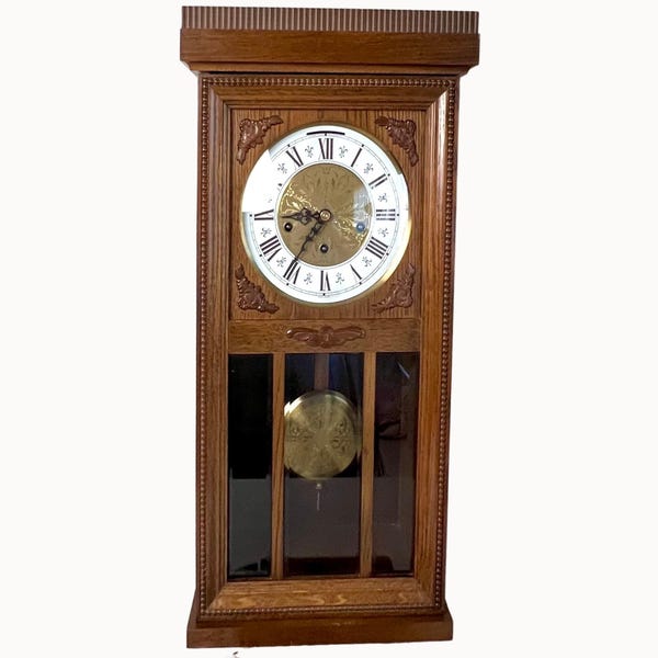 Antique Pendulum Wall Clock - Etsy