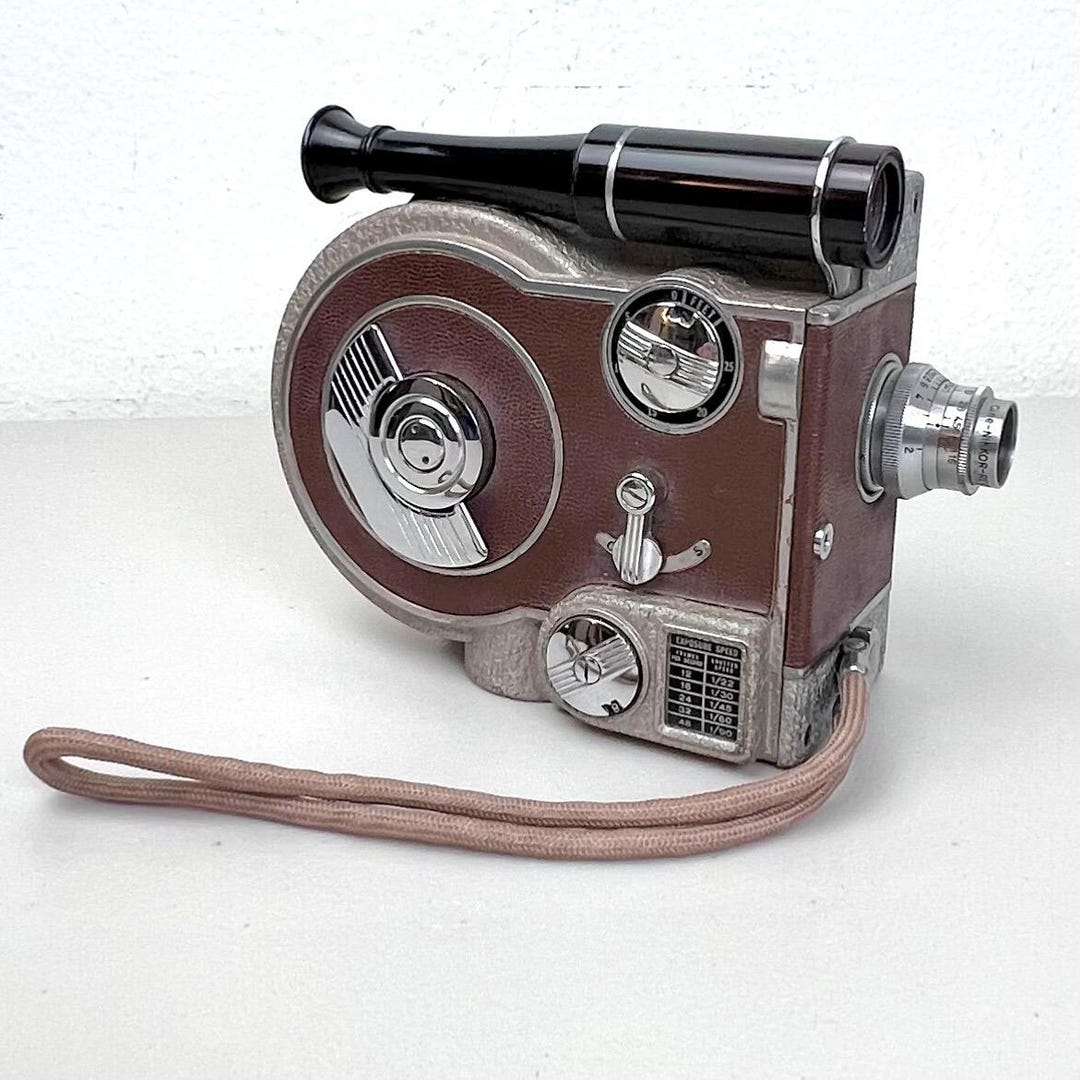 Vntg Revere Eight 8MM Movie Camera Model Seventy Leather & Metal Body ...