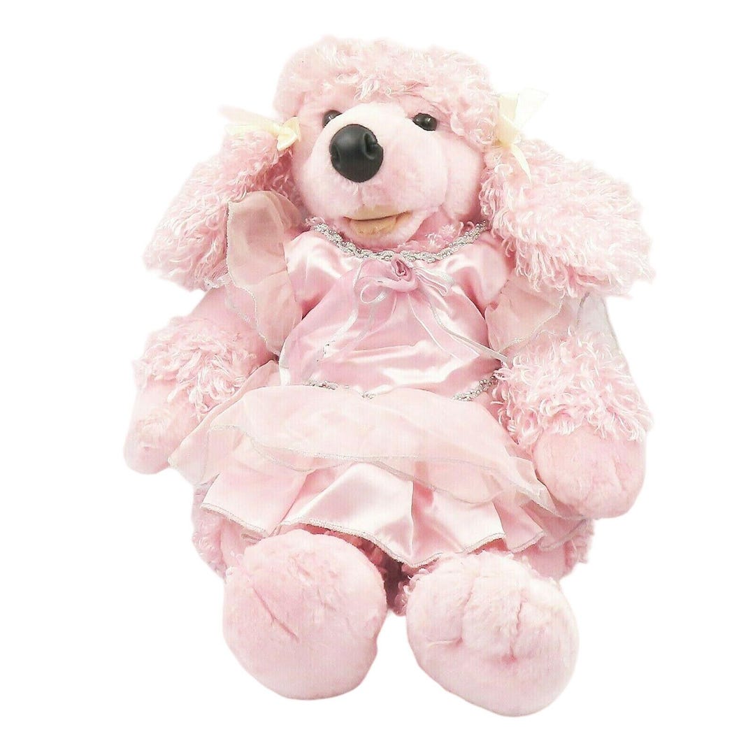 Build-a-bear Pink Poodle Dog Plush BABW Pink Dress 2011 Discontinued - Etsy