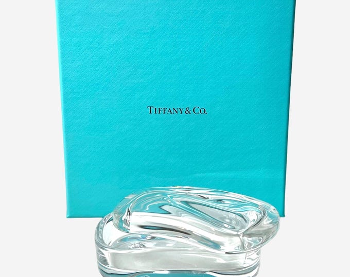 Tiffany & Co. Elsa Peretti Wave Crystal Jewelry Box Trinket Box W ...
