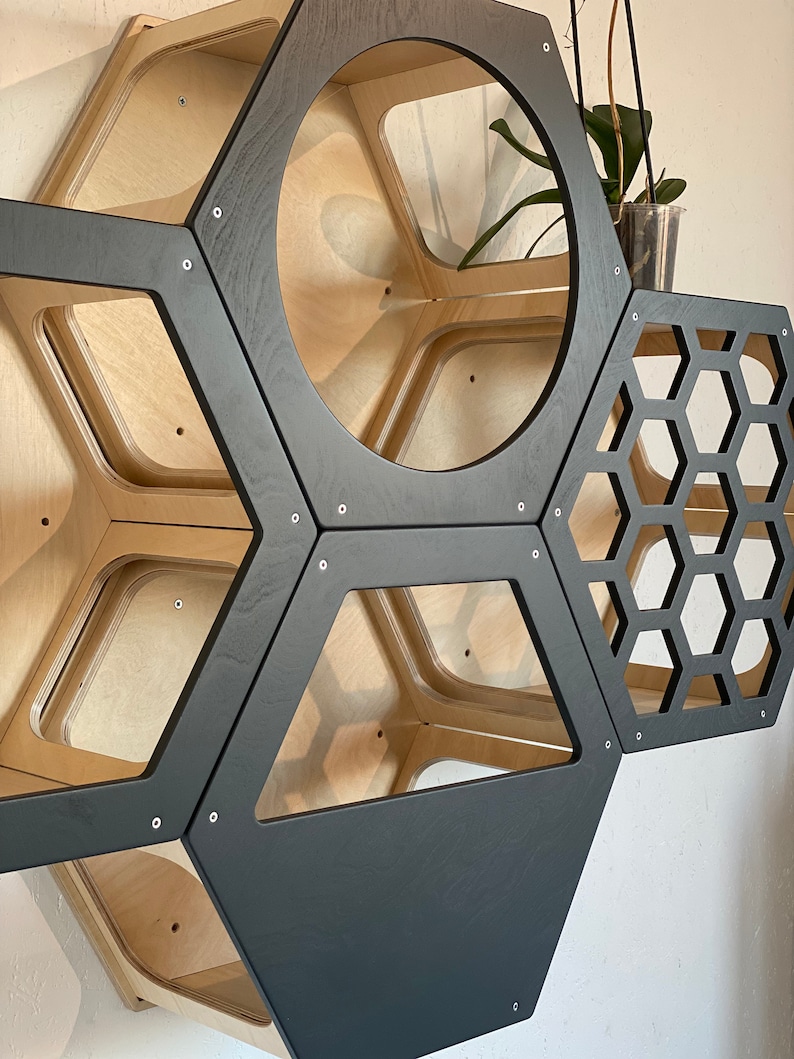 Set of Hexagon Cat Shelfs Included Steps Cat Furniture Cat - Etsy