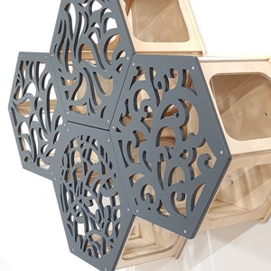 Set of Hexagon Cat Shelfs, Cat Furniture , Cat House, Cat Hexagon ...