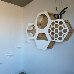 Set of Hexagon Cat Shelfs Included Steps, Cat Furniture , Cat House ...