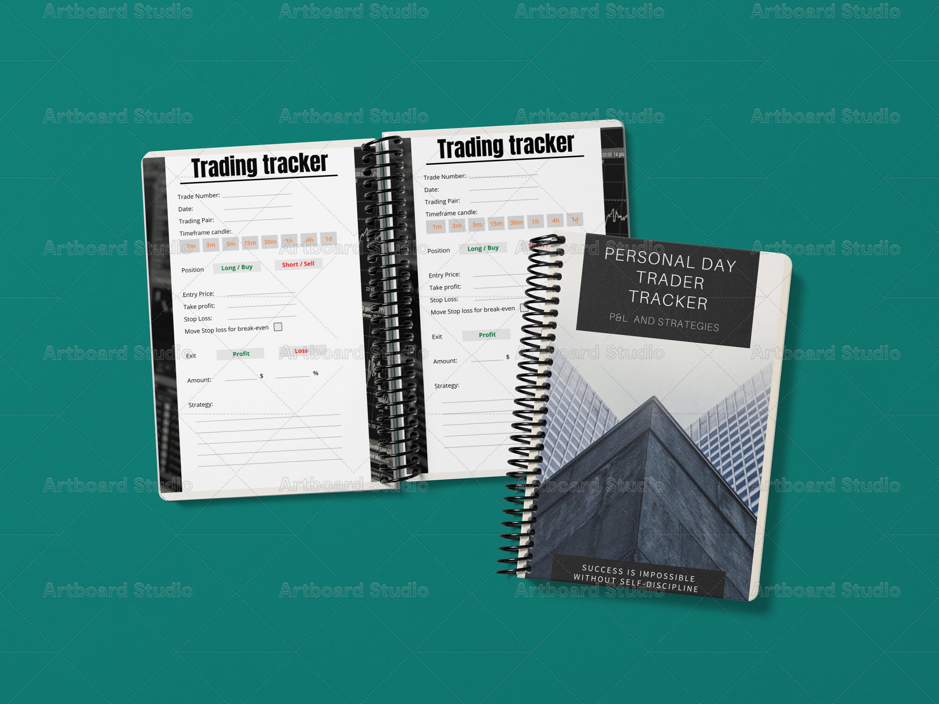 Daytrader Planner | Trading Planner | Bitcoin Planner| Financial ...