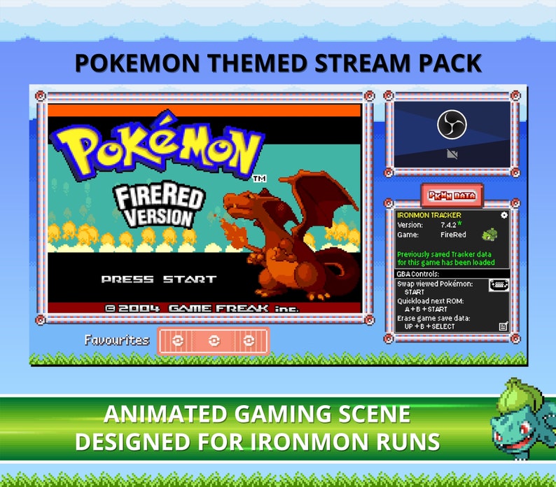Animated Pokemon Themed Stream Pack • 10 Mix & Match Alerts • Stinger ...