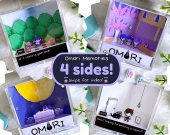 White Space OMORI 3d Cube Diorama - Etsy