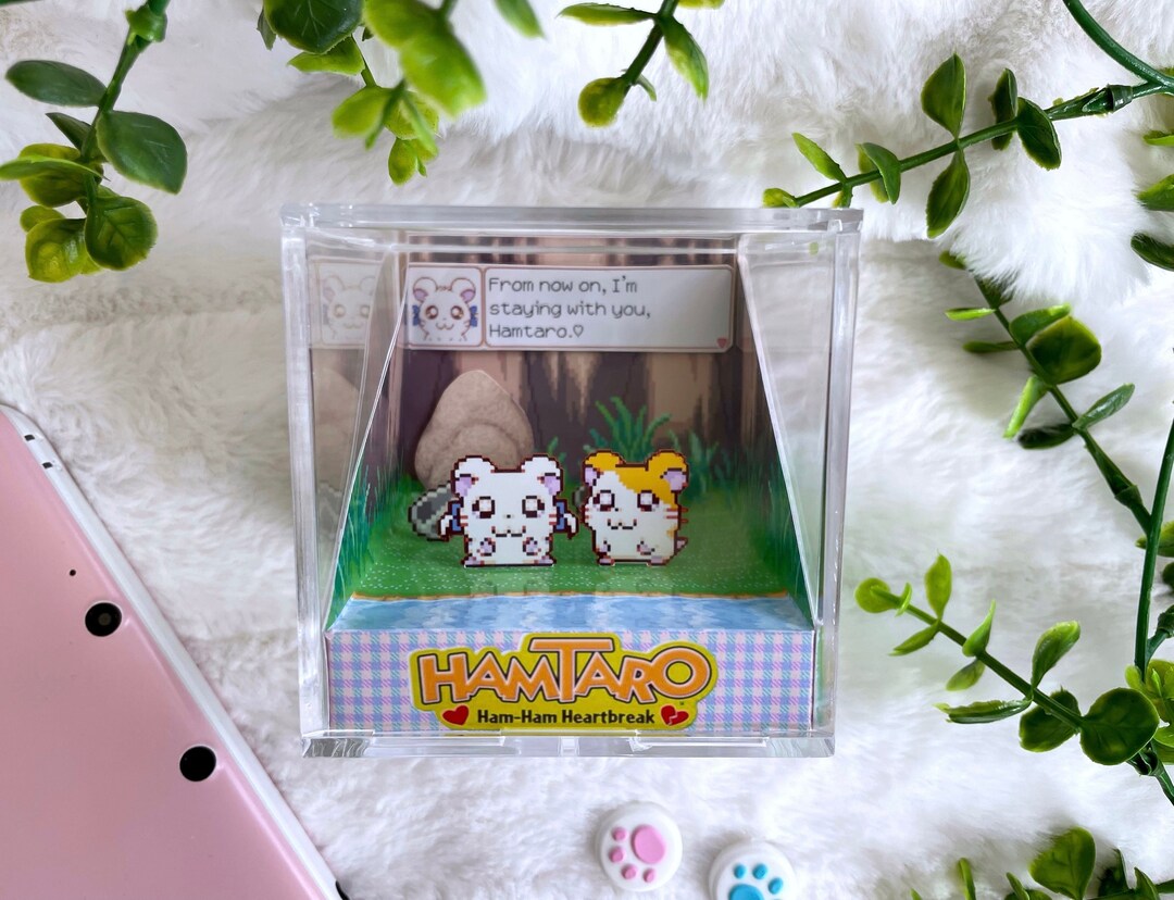 Hamtaro 3D Diorama Cube/shadow Box Bijou Ham Ham Heartbreak - Etsy