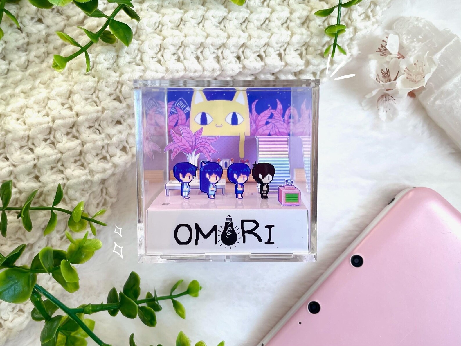 Omori Neighbors Room 3D Cube Diorama - Shadow Box, Gamer Gift, Omori ...