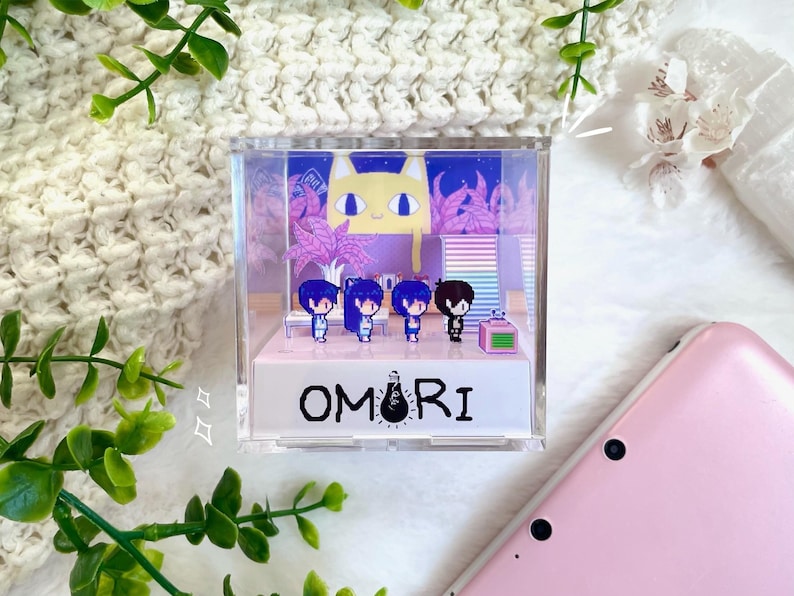 Omori Neighbors Room 3D Cube Diorama - Shadow Box, Gamer Gift, Omori ...