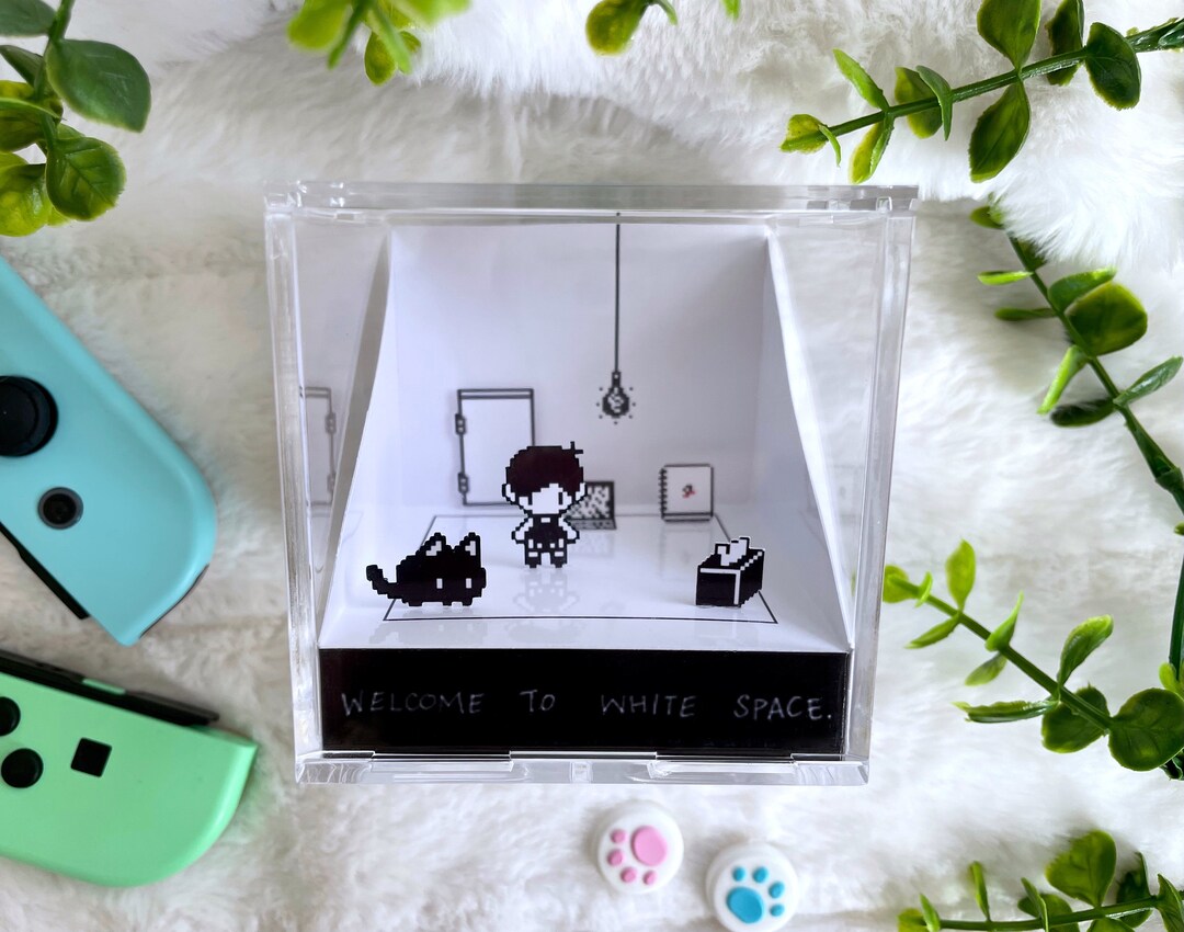 Omori 3D Cube Diorama/shadow Box Welcome to White Space Mewo - Etsy UK