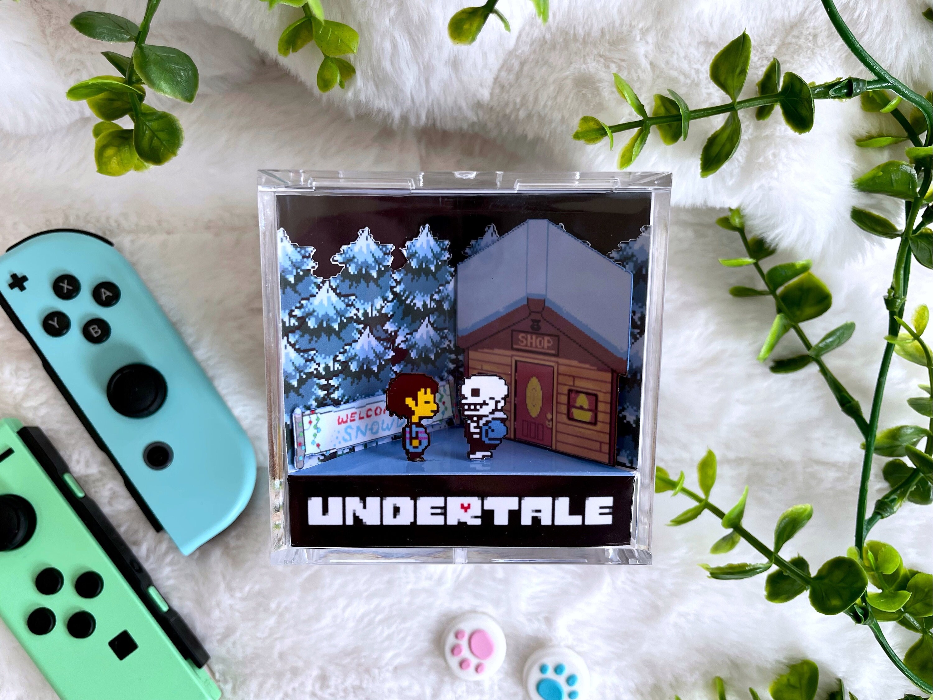 Undertale Memories 4-sided 3D Cube Diorama – Shadow Box, Gamer Gift ...