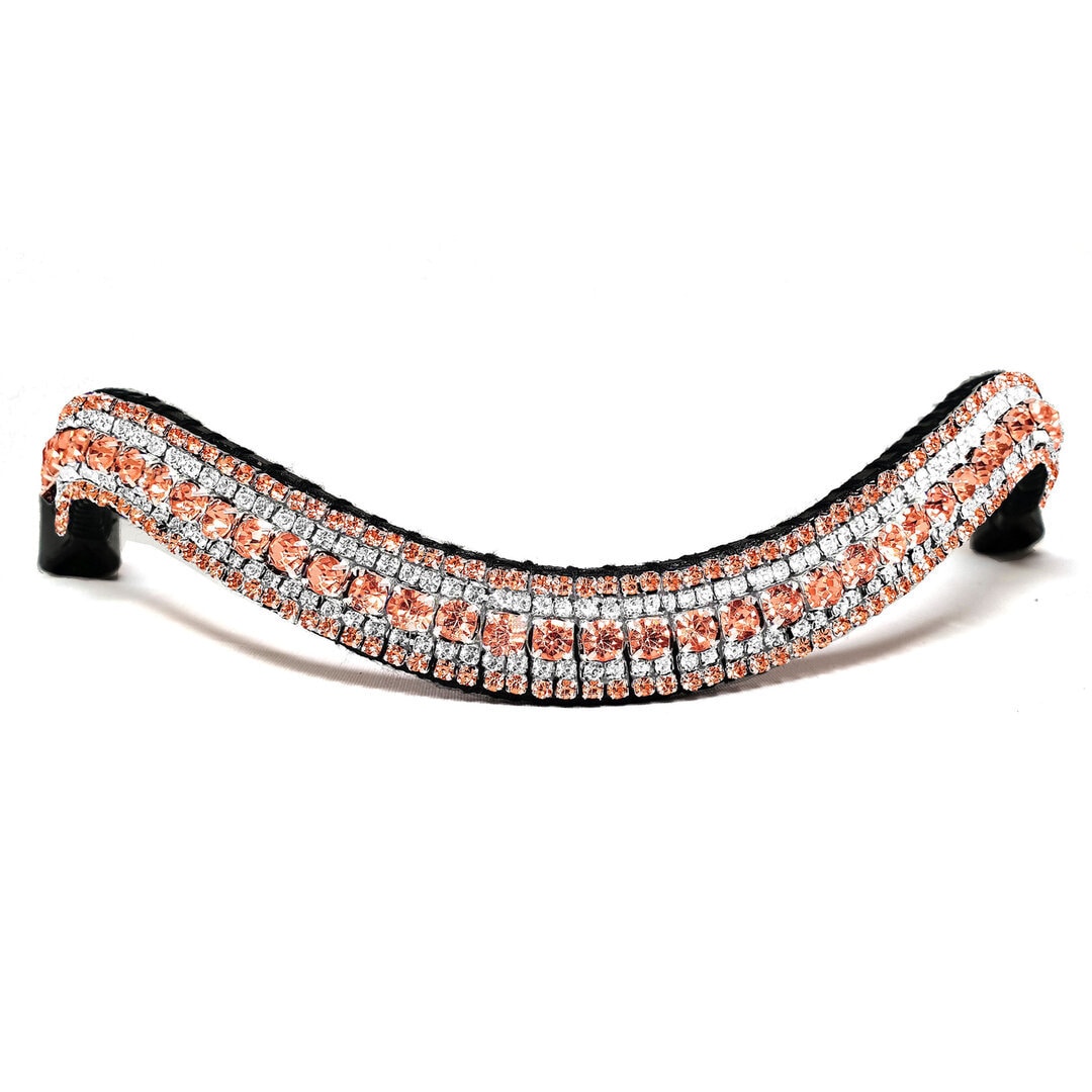 Browband Rose Gold & Crystal, Horse Browband, Bling Browband ...