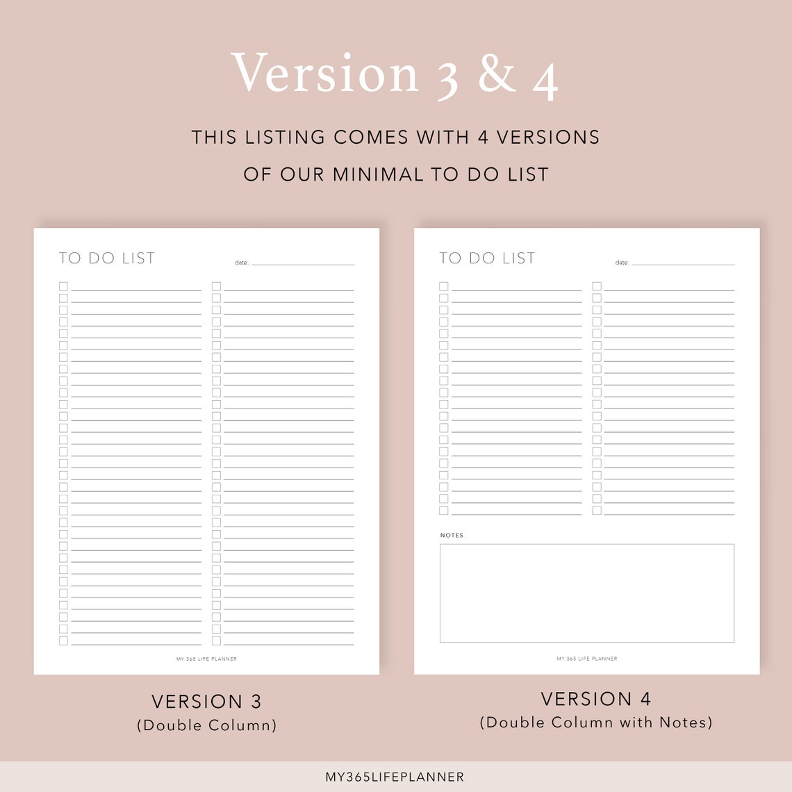 Minimal to Do List Printable and Fillable PDF, Daily to Do Lists, Daily ...