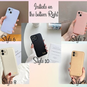 Personalised Name Texture Leather iPhone Case, Custom Phone Case for ...