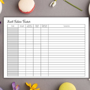 Heart Failure Daily Log Tracker Printable Heart Failure Log - Etsy