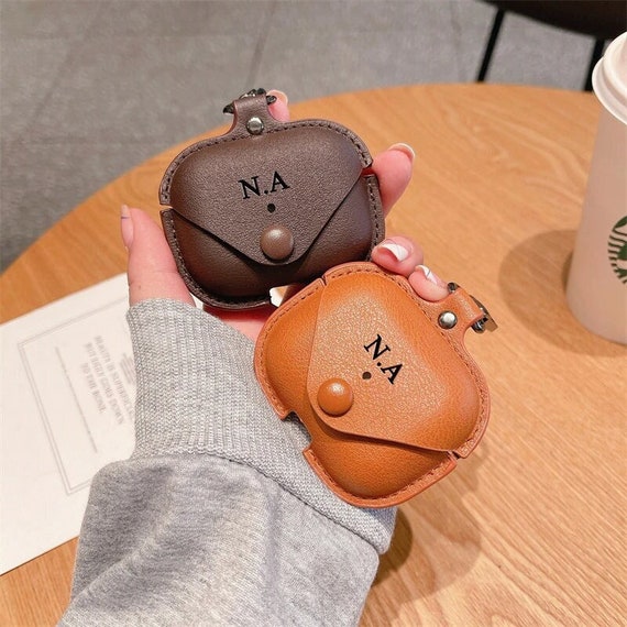 Custom Leather Texture Name Initials Monogram Protective - Etsy