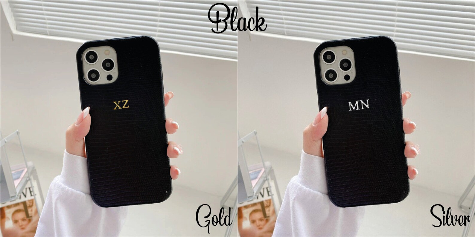 Personalised Lizard Leather Texture Iphone Case Custom Phone - Etsy