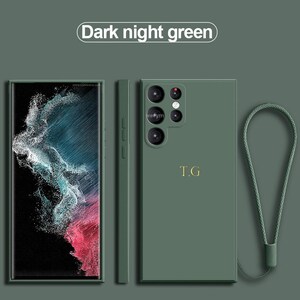 Initial Custom Name Letters Case, Personalized Case Liquid Silicone ...