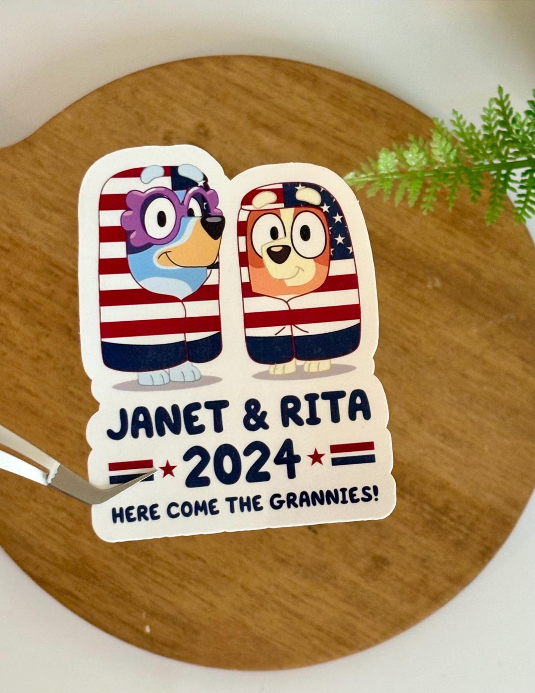 Janet & Rita Vinyl Sticker, Vinyl Stickers, Janet, Rita, 2024, Janet ...
