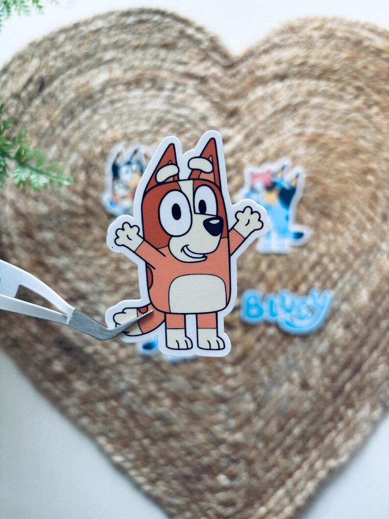 Bluey Vinyl Stickers Set Bluey Bingobluey Family - Etsy