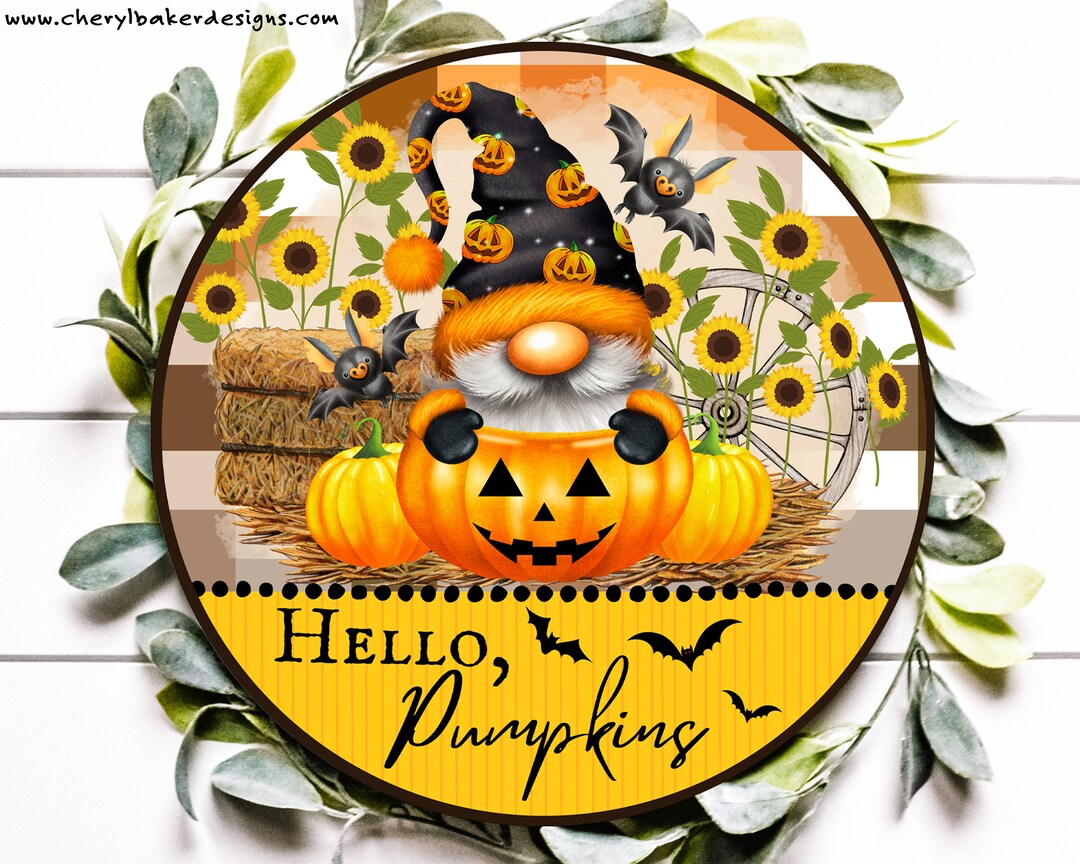 Hello Pumpkins Sign, Hi Pumpkin Sign, Hi Pumpkin Door Sign, Hi Pumpkin ...