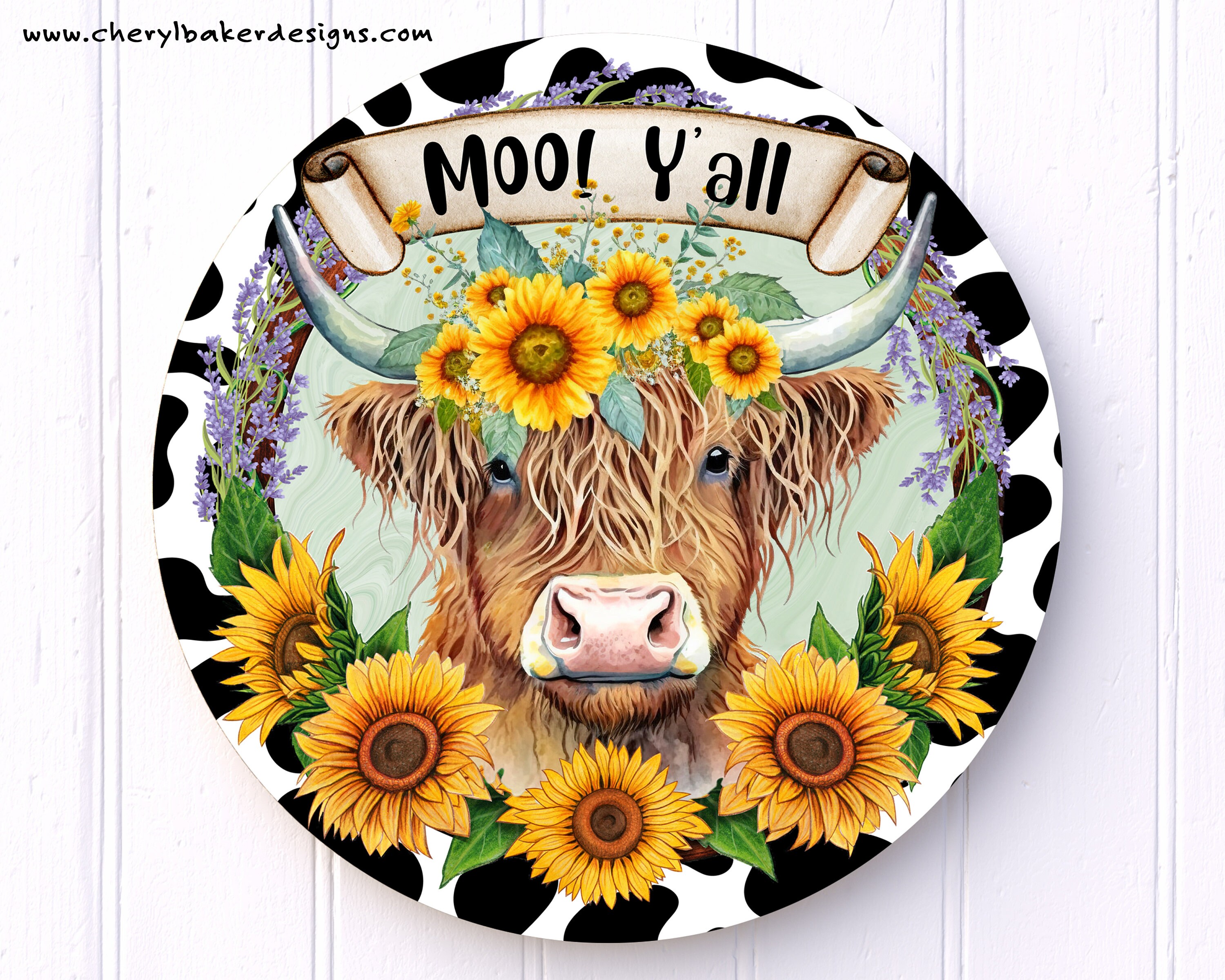 Cow Welcome Sign Modern Farm House Decor Outer House Decor - Etsy