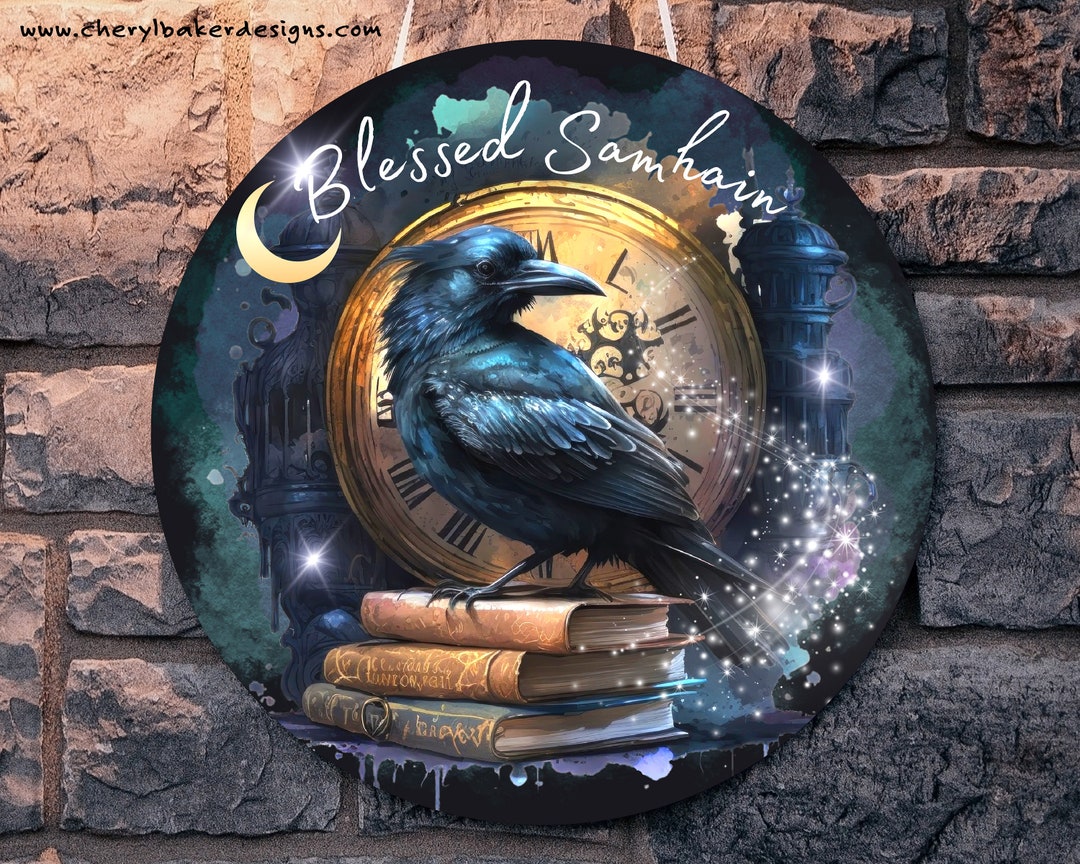 Samhain Decorations, Samhain Wreath Sign, Samhain Decor, Samhain Sign ...